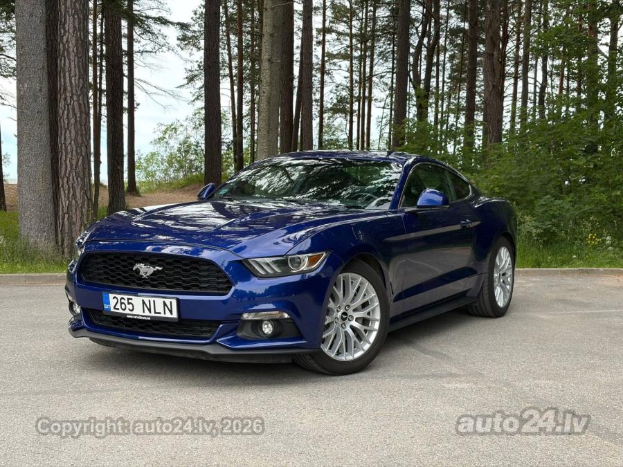 Zils Ford Mustang 2016 Tallina, ar dzinēja tilpumu 2.30 L un nobraukumu 123 tūkst. km par 22000 €, foto 1 vietnē AUTOMOTO.COM.LV