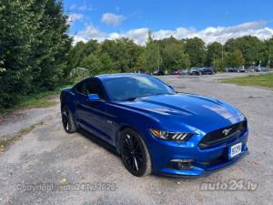 Blue Ford Mustang 2018 in Tallinn, with an engine capacity of 5.00 L and mileage of 52 thousand km for 44900 €, photo  on AUTOMOTO.COM.LV