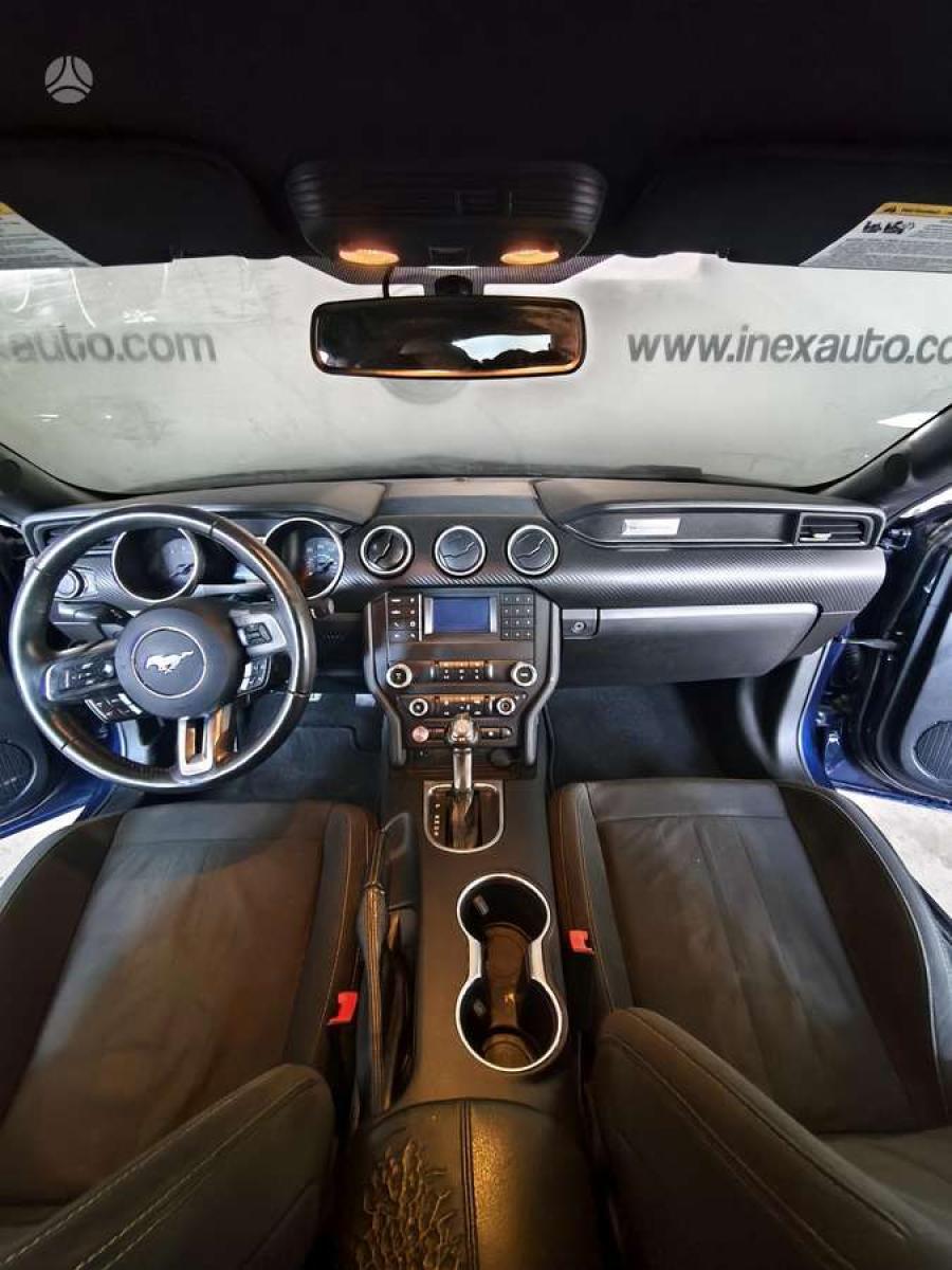 Blue Ford Mustang 2019 in Panevezys, with an engine capacity of 2.25 L and mileage of 116 thousand km for 8800 €, photo 17 on AUTOMOTO.COM.LV
