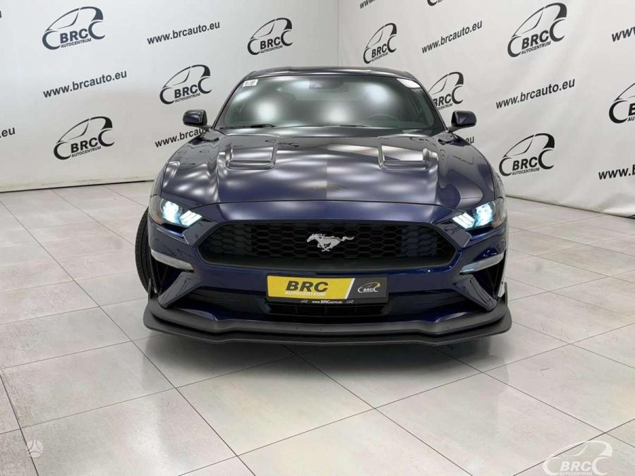 Blue Ford Mustang 2019 in Vilnius, with an engine capacity of 2.26 L and mileage of 19 thousand km for 24900 €, photo 20 on AUTOMOTO.COM.LV