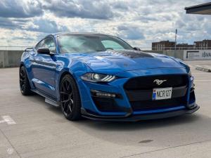 Blue Ford Mustang 2019 in Vilnius, with an engine capacity of 4.95 L and mileage of 74 thousand km for 32000 €, photo  on AUTOMOTO.COM.LV