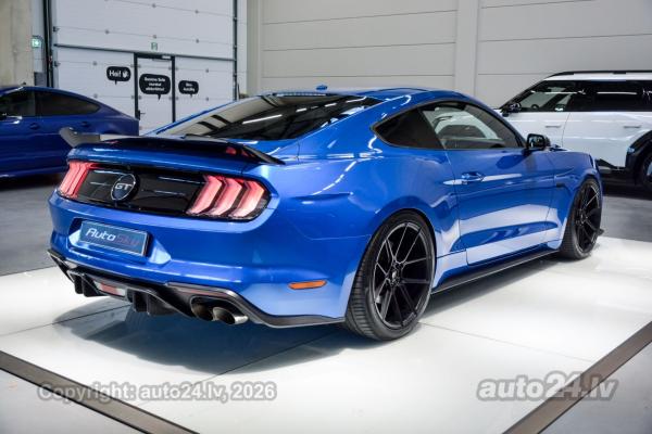 Blue Ford Mustang 2020 in Tallinn, with an engine capacity of 5.00 L and mileage of 108 thousand km for 36900 €, photo 5 on AUTOMOTO.COM.LV