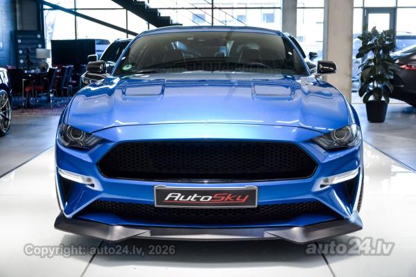 Blue Ford Mustang 2020 in Tallinn, with an engine capacity of 5.00 L and mileage of 108 thousand km for 36900 €, photo 6 on AUTOMOTO.COM.LV