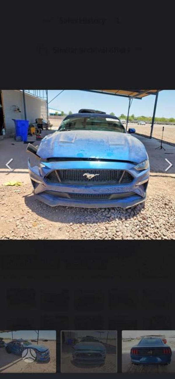 Zils Ford Mustang 2022 Plungė, ar dzinēja tilpumu 4.95 L un nobraukumu 32 tūkst. km par 17000 €, foto 6 vietnē AUTOMOTO.COM.LV