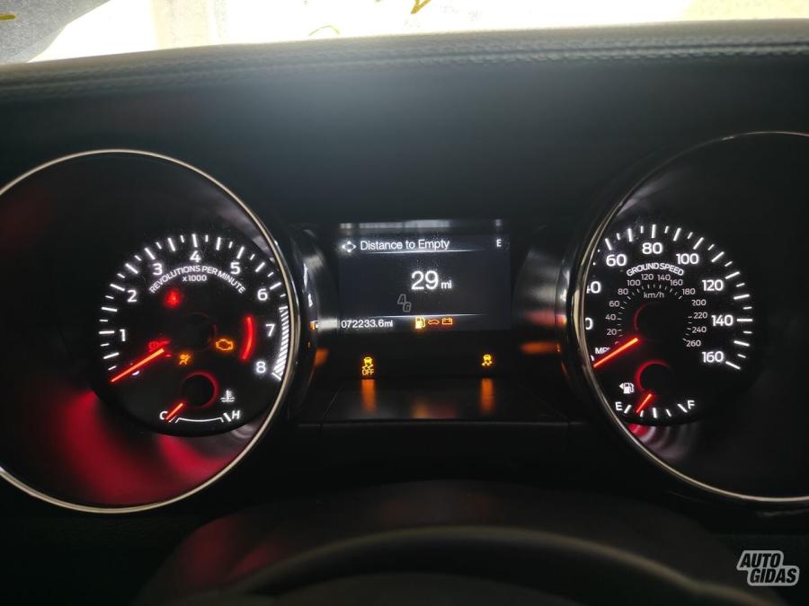 Blue Ford Mustang 2017 in Prienai, with an engine capacity of 2.30 L and mileage of 116 thousand km for 12000 €, photo 12 on AUTOMOTO.COM.LV