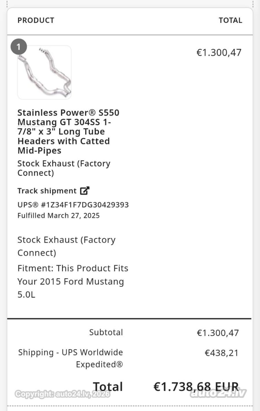 Форд Мустанг 2015 в Таллин, объемом двигателя 5.00 л и пробегом 61 тыс. км за 55999 €, фото 29 на AUTOMOTO.COM.LV
