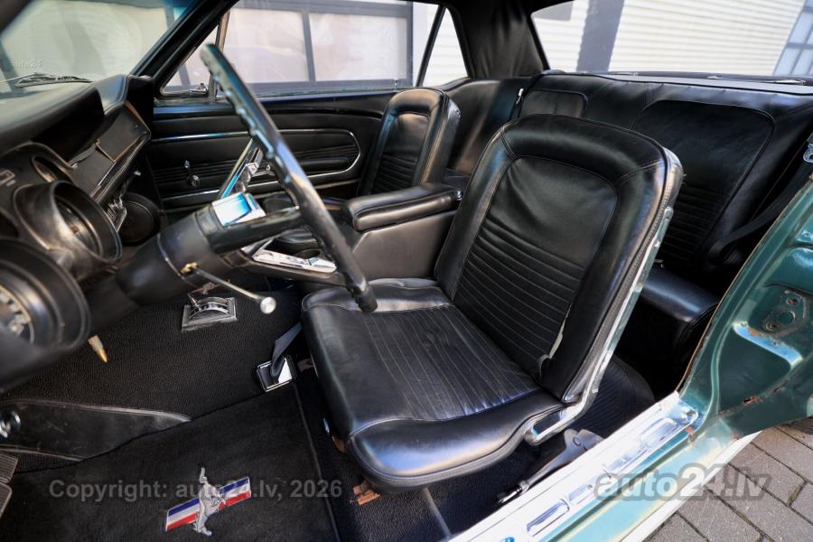 Green Ford Mustang 1967 in Tallinn, with an engine capacity of 4.70 L and mileage of 125 thousand km for 17900 €, photo 9 on AUTOMOTO.COM.LV