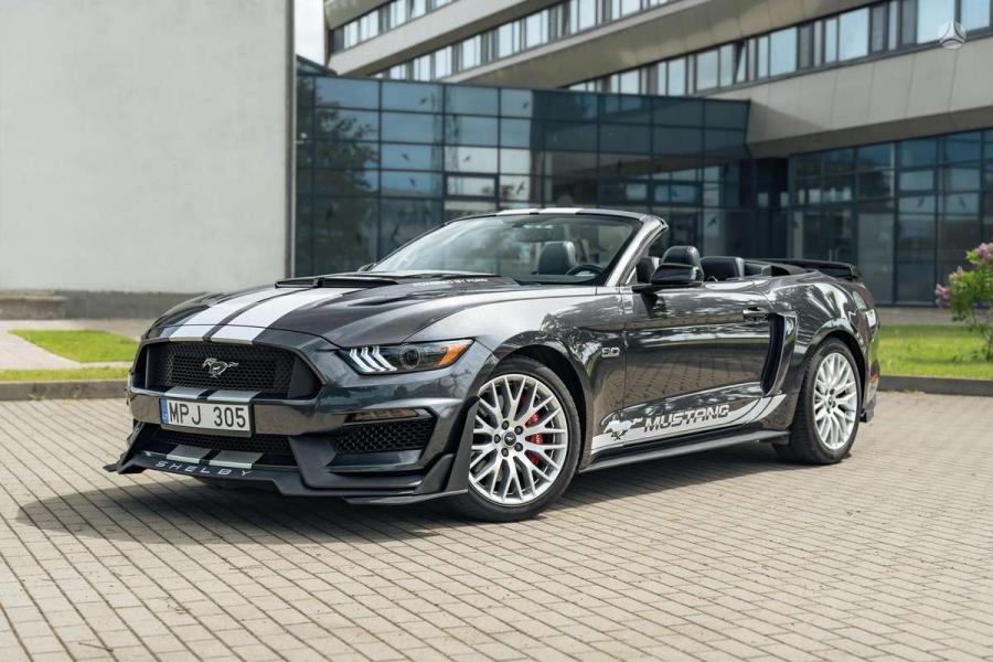 Grey Ford Mustang 2016 in Klaipeda, with an engine capacity of 5.00 L and mileage of 97 thousand km for 23999 €, photo 7 on AUTOMOTO.COM.LV