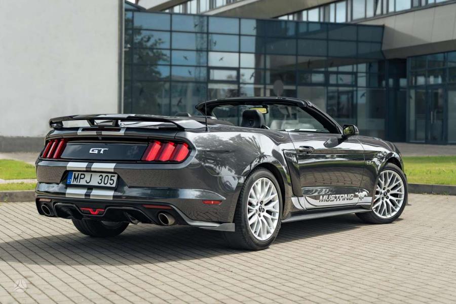 Grey Ford Mustang 2016 in Klaipeda, with an engine capacity of 5.00 L and mileage of 97 thousand km for 23999 €, photo 20 on AUTOMOTO.COM.LV