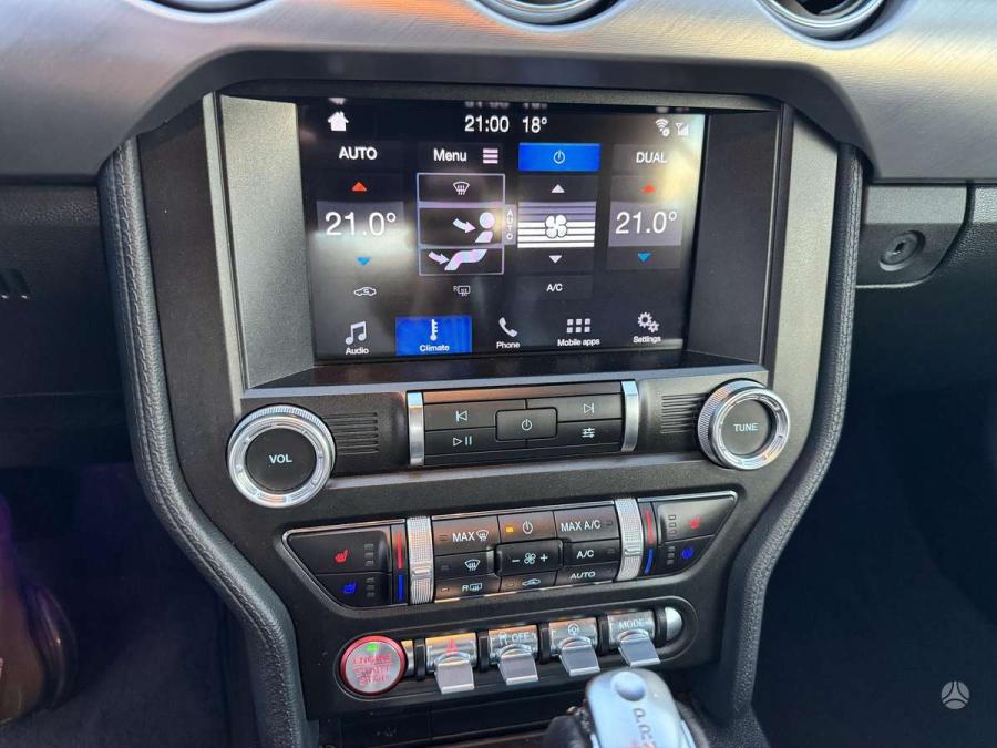 Grey Ford Mustang 2019 in Klaipeda, with an engine capacity of 2.26 L and mileage of 73 thousand km for 23500 €, photo 10 on AUTOMOTO.COM.LV