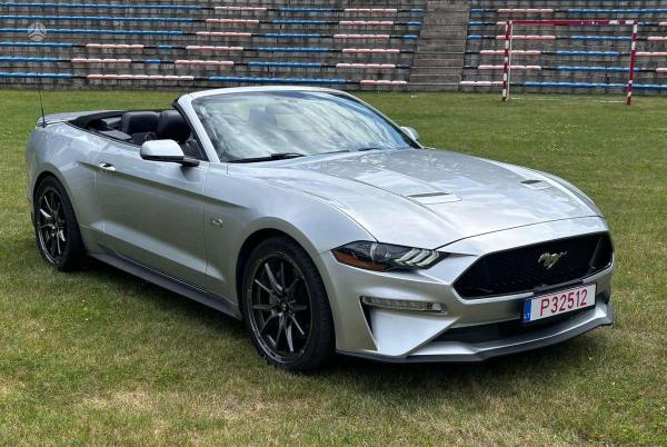 Grey Ford Mustang 2019 in Druskininkai, with an engine capacity of 4.95 L and mileage of 105 thousand km for 25047 €, photo 4 on AUTOMOTO.COM.LV