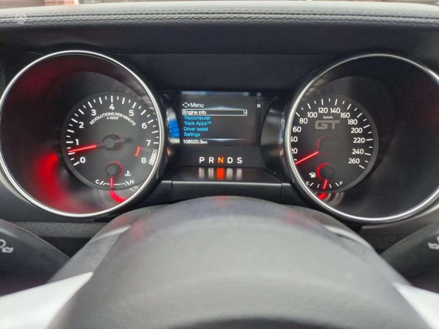 Pelēks Ford Mustang 2020 Klaipėda, ar dzinēja tilpumu 4.95 L un nobraukumu 109 tūkst. km par 25900 €, foto 16 vietnē AUTOMOTO.COM.LV