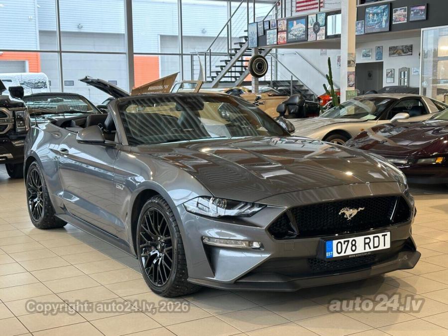 Grey Ford Mustang 2022 in Tallinn, with an engine capacity of 5.00 L and mileage of 25 thousand km for 39900 €, photo 1 on AUTOMOTO.COM.LV