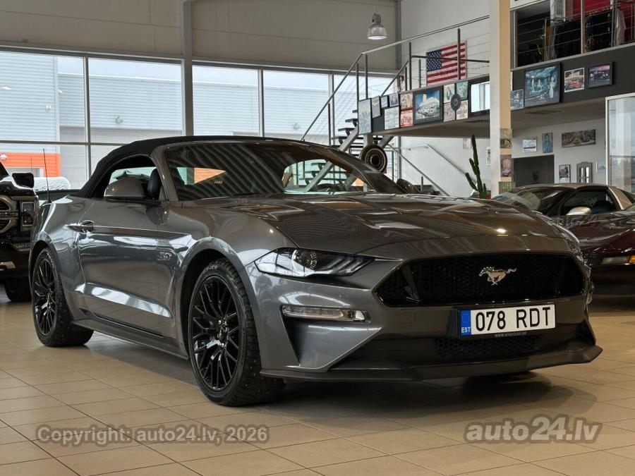 Grey Ford Mustang 2022 in Tallinn, with an engine capacity of 5.00 L and mileage of 25 thousand km for 39900 €, photo 5 on AUTOMOTO.COM.LV
