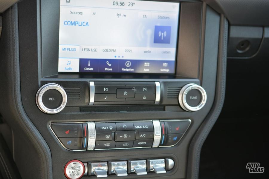Grey Ford Mustang 2022 in Marijampole, with an engine capacity of 5.00 L and mileage of 13 thousand km for 34000 €, photo 21 on AUTOMOTO.COM.LV