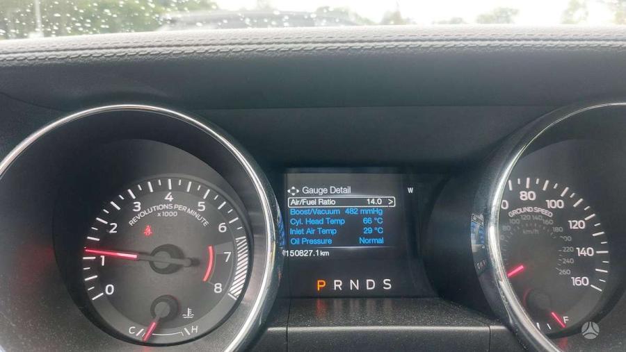 Grey Ford Mustang 2016 in Vilnius, with an engine capacity of 2.26 L and mileage of 151 thousand km for 14700 €, photo 11 on AUTOMOTO.COM.LV