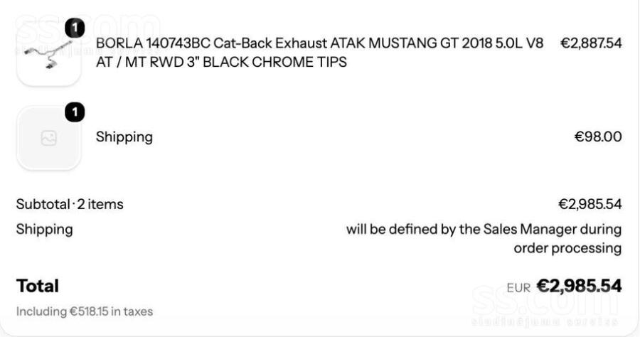 Grey Ford Mustang 2018 in Riga, with an engine capacity of 5.00 L and mileage of 67 thousand km for 39900 €, photo 10 on AUTOMOTO.COM.LV
