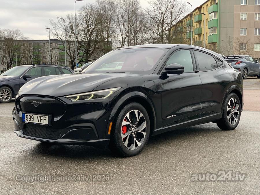 Black Ford Mustang Mach-E 2022 in Tallinn, with an engine capacity of 0.00 L and mileage of 75 thousand km for 28500 €, photo 1 on AUTOMOTO.COM.LV