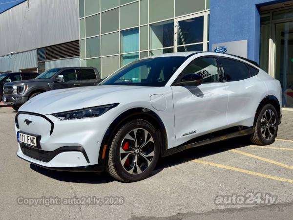 White Ford Mustang Mach-E 2025 in Tallinn, with an engine capacity of 0.00 L and mileage of 2 thousand km for 54900 €, photo 1 on AUTOMOTO.COM.LV