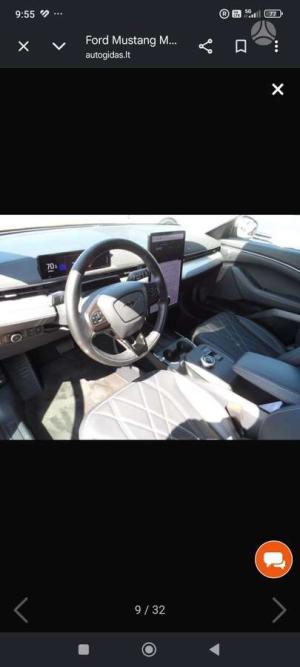 Dzeltens Ford Mustang Mach-E 2023 Klaipėda, ar dzinēja tilpumu 0.00 L un nobraukumu 23 tūkst. km par 31500 €, foto 10 vietnē AUTOMOTO.COM.LV
