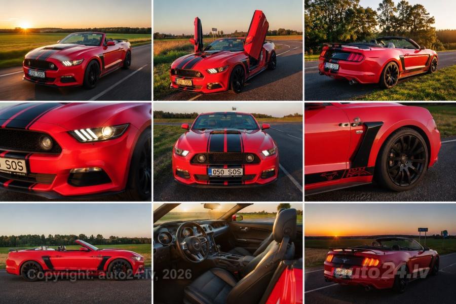 Orange Ford Mustang 2015 in Tallinn, with an engine capacity of 3.70 L and mileage of 201 thousand km for 24900 €, photo 14 on AUTOMOTO.COM.LV