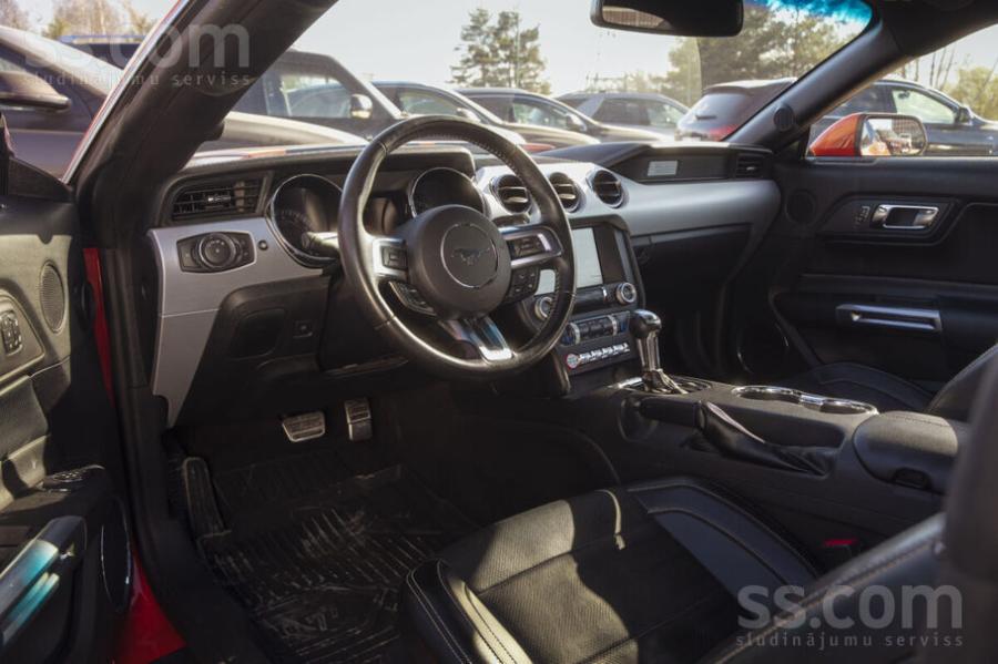 Orange Ford Mustang 2015 in Riga, with an engine capacity of 2.30 L and mileage of 56 thousand km for 23490 €, photo 11 on AUTOMOTO.COM.LV