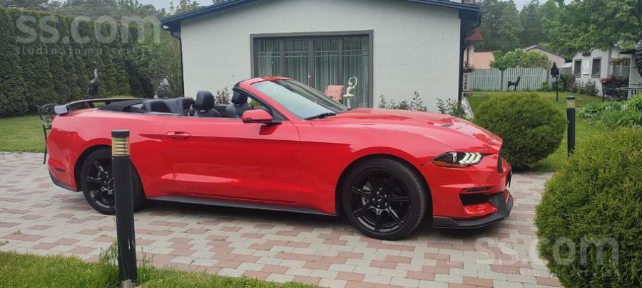 Sarkans Ford Mustang 2018 Jūrmala, ar dzinēja tilpumu 2.30 L un nobraukumu 94 tūkst. km par 24500 €, foto 1 vietnē AUTOMOTO.COM.LV