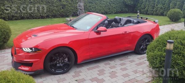 Sarkans Ford Mustang 2018 Jūrmala, ar dzinēja tilpumu 2.30 L un nobraukumu 94 tūkst. km par 24500 €, foto 4 vietnē AUTOMOTO.COM.LV