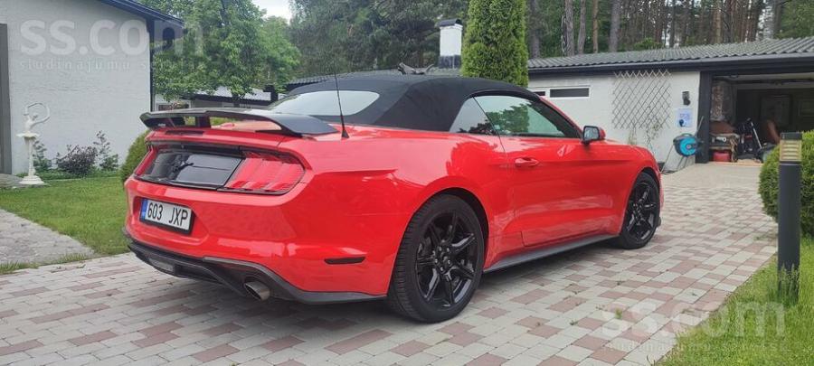 Sarkans Ford Mustang 2018 Jūrmala, ar dzinēja tilpumu 2.30 L un nobraukumu 94 tūkst. km par 24500 €, foto 8 vietnē AUTOMOTO.COM.LV