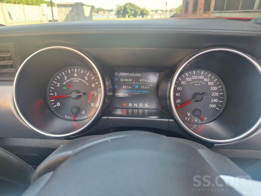 Sarkans Ford Mustang 2020 Rīga, ar dzinēja tilpumu 2.30 L un nobraukumu 174 tūkst. km par 18200 €, foto 17 vietnē AUTOMOTO.COM.LV