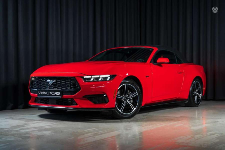 Sarkans Ford Mustang 2024 Viļņa, ar dzinēja tilpumu 2.26 L un nobraukumu 21 tūkst. km par 39900 €, foto 1 vietnē AUTOMOTO.COM.LV