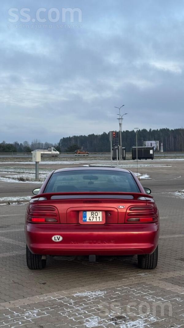 Red Ford Mustang 1995 in Riga, with an engine capacity of 3.80 L and mileage of 95 thousand km for 4500 €, photo 3 on AUTOMOTO.COM.LV