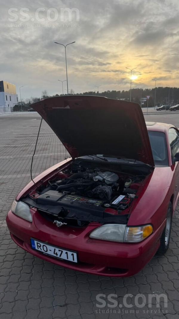 Red Ford Mustang 1995 in Riga, with an engine capacity of 3.80 L and mileage of 95 thousand km for 4500 €, photo 6 on AUTOMOTO.COM.LV