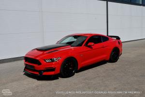 Red Ford Mustang 2015 in Kretinga, with an engine capacity of 5.00 L and mileage of 183 thousand km for 23499 €, photo 16 on AUTOMOTO.COM.LV