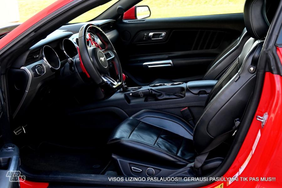 Red Ford Mustang 2015 in Kretinga, with an engine capacity of 5.00 L and mileage of 183 thousand km for 23499 €, photo 17 on AUTOMOTO.COM.LV