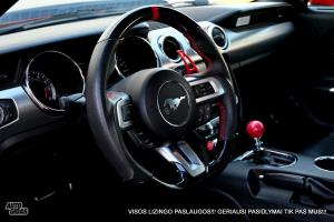 Red Ford Mustang 2015 in Kretinga, with an engine capacity of 5.00 L and mileage of 183 thousand km for 23499 €, photo 21 on AUTOMOTO.COM.LV