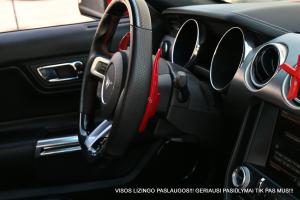 Red Ford Mustang 2015 in Kretinga, with an engine capacity of 5.00 L and mileage of 183 thousand km for 23499 €, photo 27 on AUTOMOTO.COM.LV