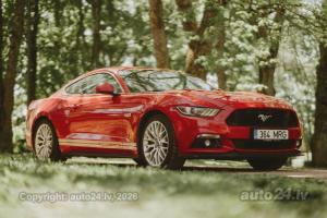Sarkans Ford Mustang 2016 Tartu, ar dzinēja tilpumu 5.00 L un nobraukumu 106 tūkst. km par 29000 €, foto  vietnē AUTOMOTO.COM.LV
