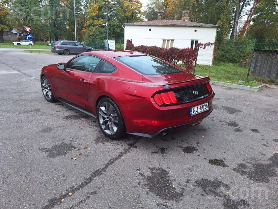 Red Ford Mustang 2017 in Riga, with an engine capacity of 2.30 L and mileage of 117 thousand km for 20500 €, photo 5 on AUTOMOTO.COM.LV