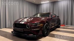 Sarkans Ford Mustang 2018 Rīga, ar dzinēja tilpumu 5.00 L un nobraukumu 81 tūkst. km par 29990 €, foto  vietnē AUTOMOTO.COM.LV