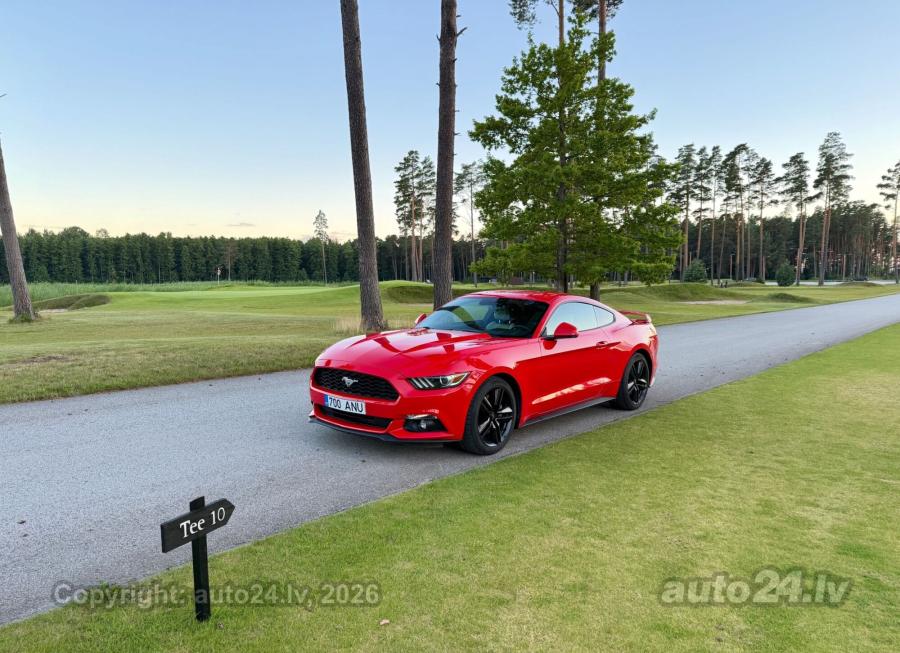 Red Ford Mustang 2019 in Parnu, with an engine capacity of 2.30 L and mileage of 42 thousand km for 26900 €, photo 3 on AUTOMOTO.COM.LV