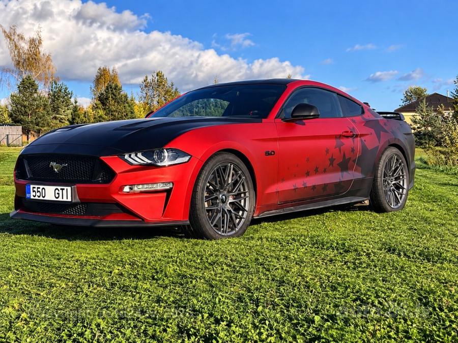 Sarkans Ford Mustang 2019 Tartu, ar dzinēja tilpumu 5.00 L un nobraukumu 88 tūkst. km par 37500 €, foto 3 vietnē AUTOMOTO.COM.LV