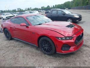 Red Ford Mustang 2024 in Klaipeda, with an engine capacity of 4.95 L and mileage of 60 thousand km for 15000 €, photo  on AUTOMOTO.COM.LV