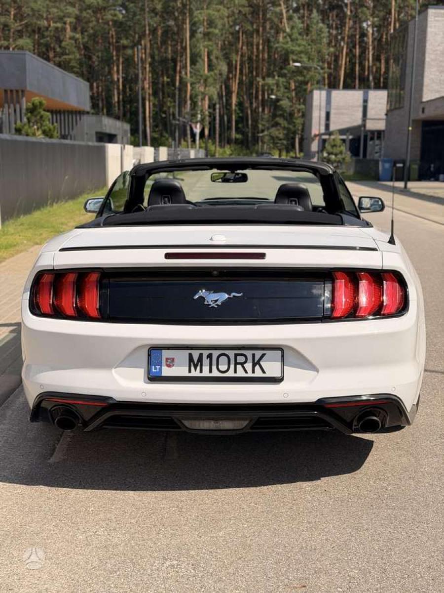 White Ford Mustang 2020 in Vilnius, with an engine capacity of 2.26 L and mileage of 74 thousand km for 22800 €, photo 19 on AUTOMOTO.COM.LV
