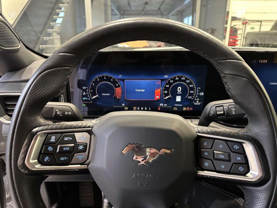 White Ford Mustang 2025 in Vilnius, with an engine capacity of 2.30 L and mileage of 8 thousand km for 13794 €, photo 14 on AUTOMOTO.COM.LV