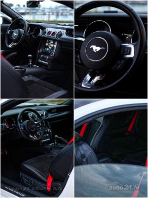 White Ford Mustang 2017 in Tallinn, with an engine capacity of 5.00 L and mileage of 85 thousand km for 40000 €, photo 27 on AUTOMOTO.COM.LV