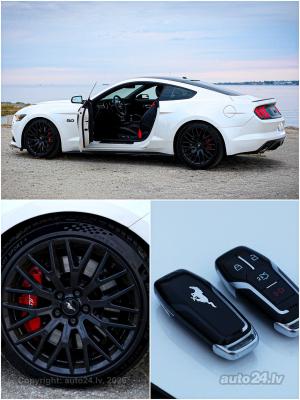 White Ford Mustang 2017 in Tallinn, with an engine capacity of 5.00 L and mileage of 85 thousand km for 40000 €, photo 28 on AUTOMOTO.COM.LV