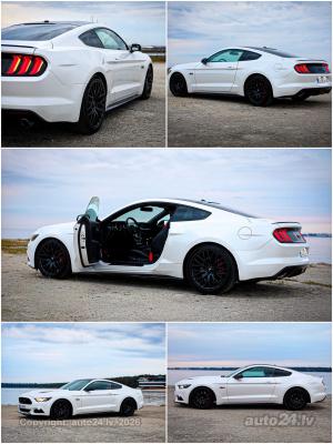 White Ford Mustang 2017 in Tallinn, with an engine capacity of 5.00 L and mileage of 85 thousand km for 40000 €, photo 29 on AUTOMOTO.COM.LV
