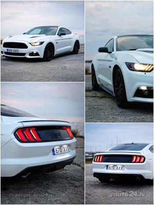 White Ford Mustang 2017 in Tallinn, with an engine capacity of 5.00 L and mileage of 85 thousand km for 40000 €, photo 30 on AUTOMOTO.COM.LV