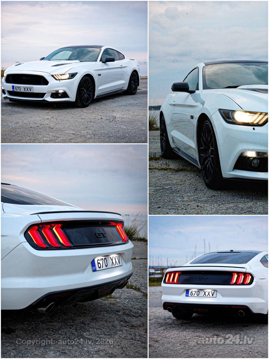 White Ford Mustang 2017 in Tallinn, with an engine capacity of 5.00 L and mileage of 85 thousand km for 40000 €, photo 30 on AUTOMOTO.COM.LV